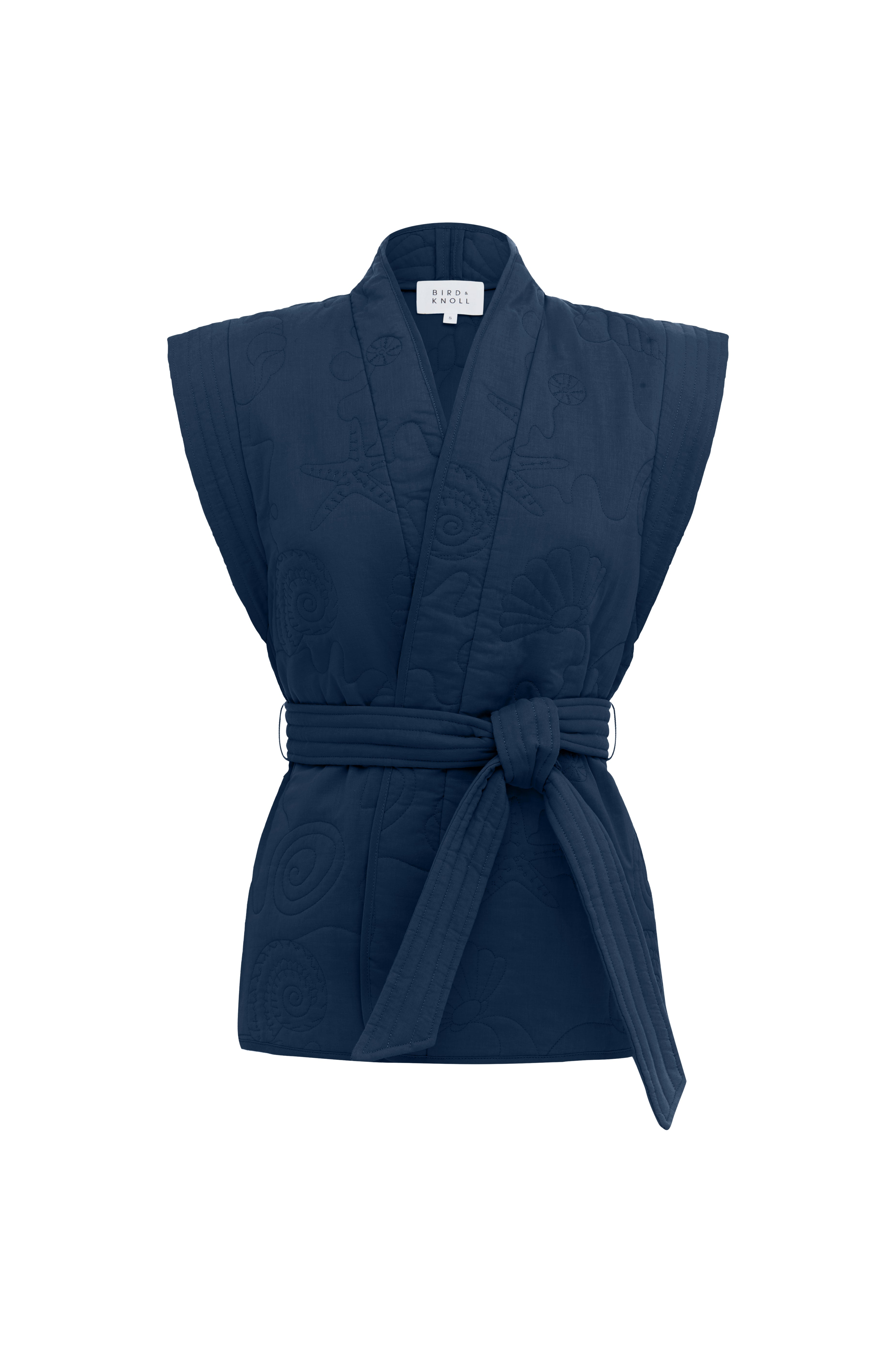 Luca Quilted Vest Navy – The Archive Place